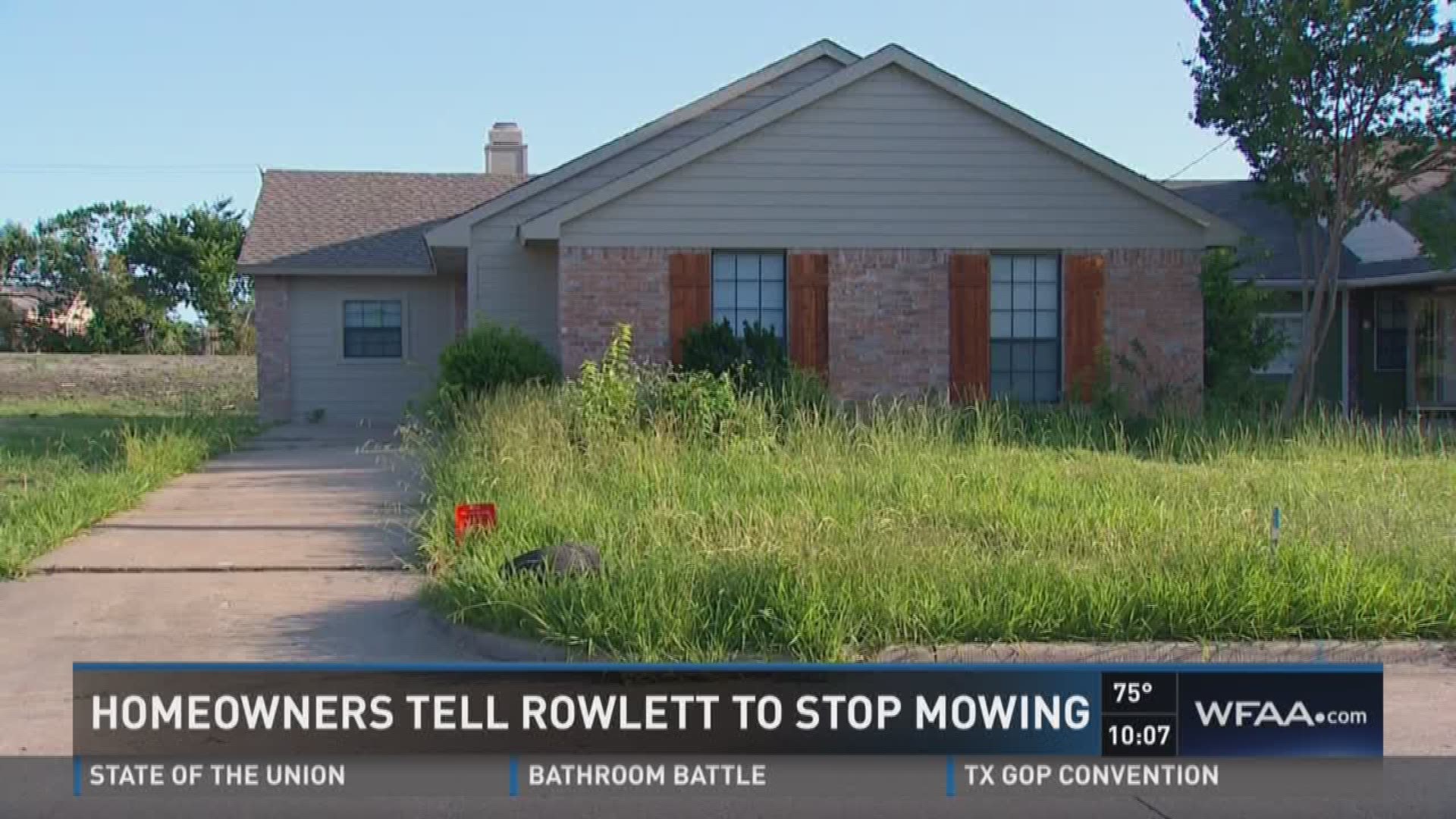 Rowlett code enforcement starts mowing tornado victims' high grass | wfaa.com