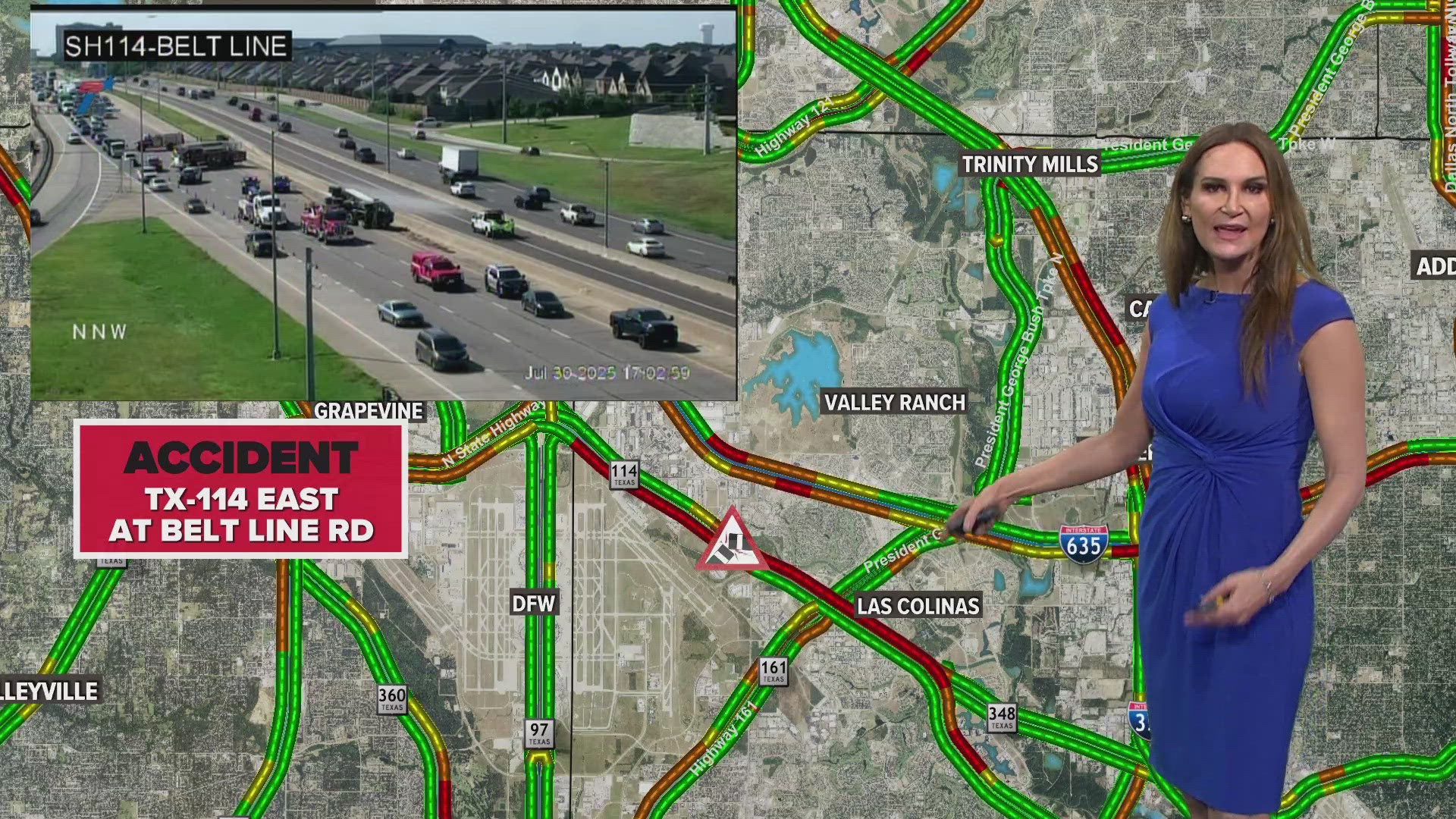Irving, TX | Traffic slows on State Highway 114 due to semi crash ...