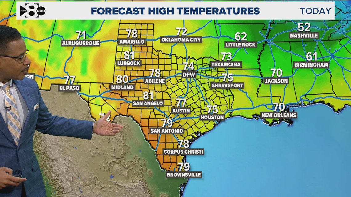 DFW Weather: Mild temperatures and calm weather in the forecast | wfaa.com