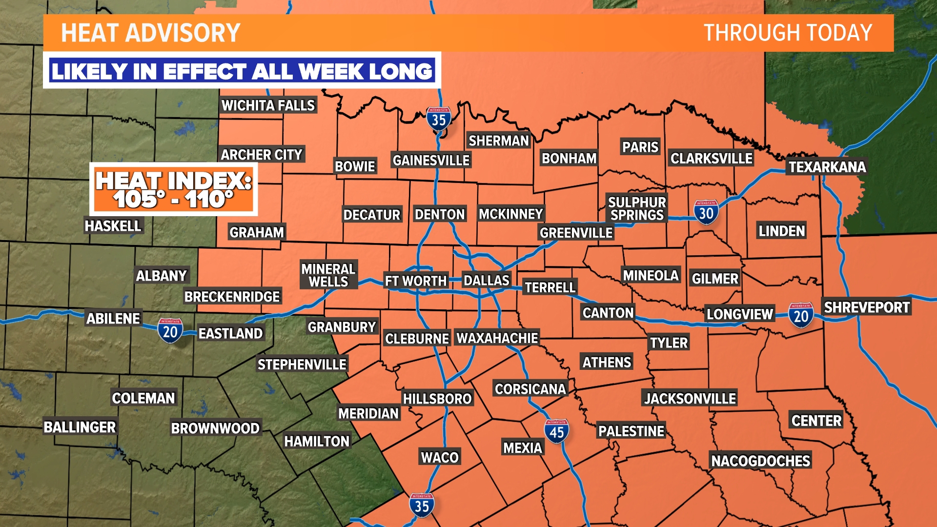 Dallas, Texas weather: DFW heatwave isn't letting up | wfaa.com