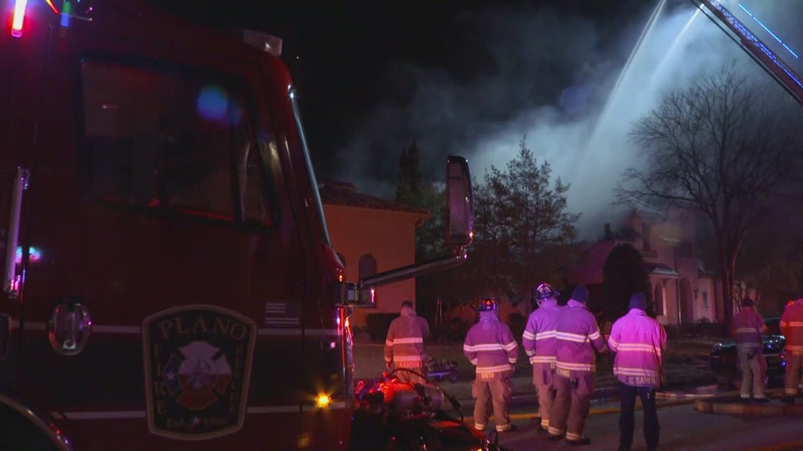 Plano, TX: Fire causes partial house collapse; firefighter injured ...