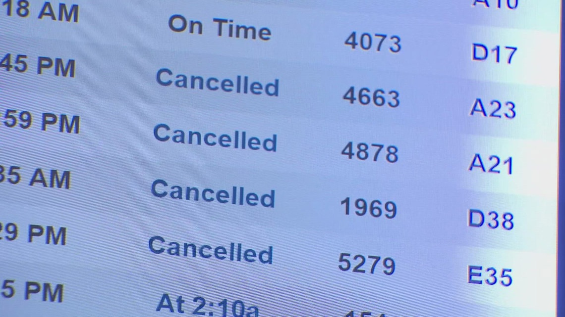 Dallas Fort Worth flight status: DFW Airport unwinds from overnight ...