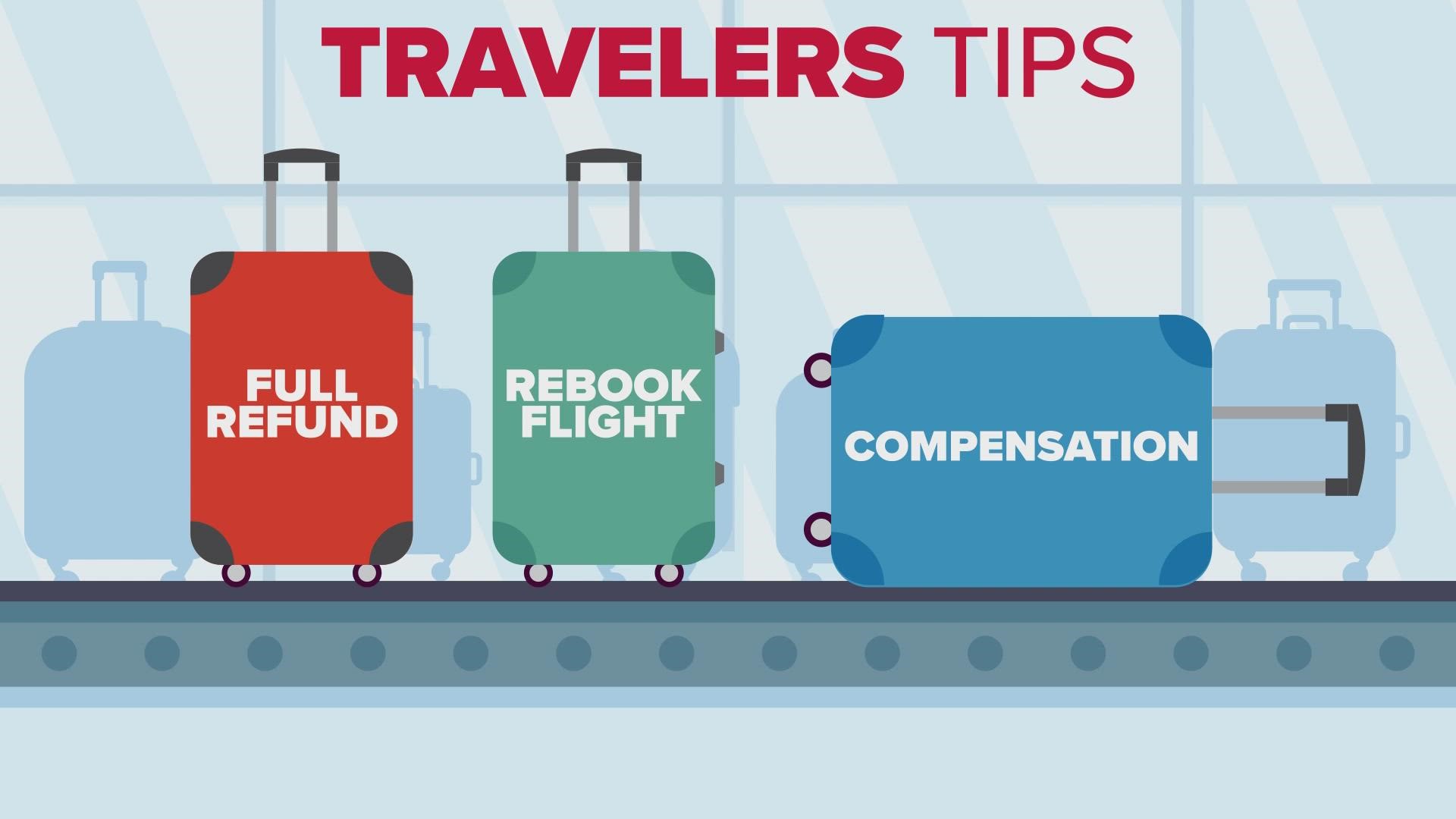 Tips from the Department of Transportation if your flight is canceled ...