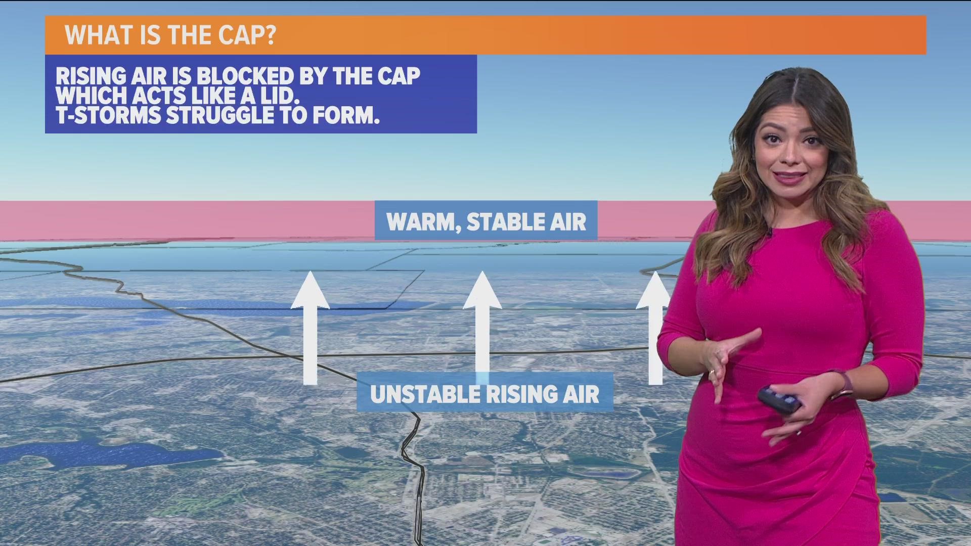 DFW weather: What is the 'cap' and why does it limit severe storms ...