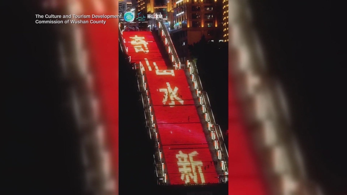 China debuts the world's largest outdoor escalator | wfaa.com