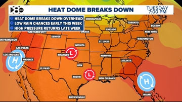 DFW Weather: North Texas faces heat dome and air quality alert | wfaa.com