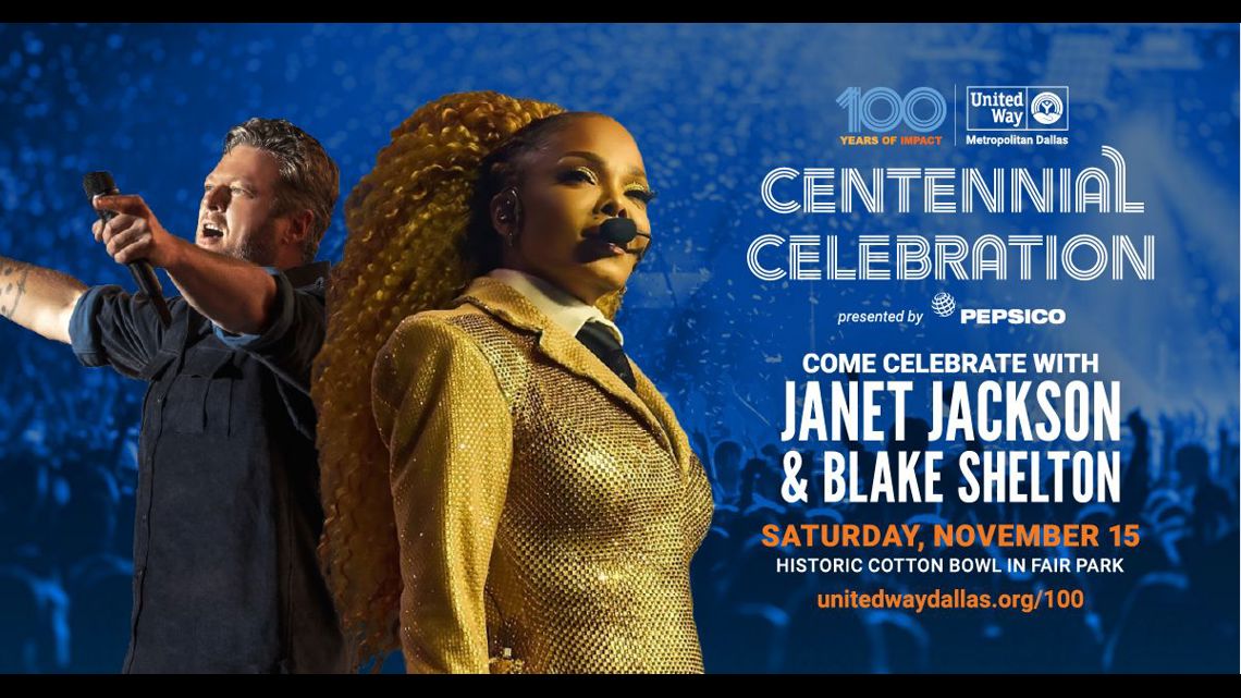 Janet Jackson, Blake Shelton unite for United Way's 100th year | wfaa.com
