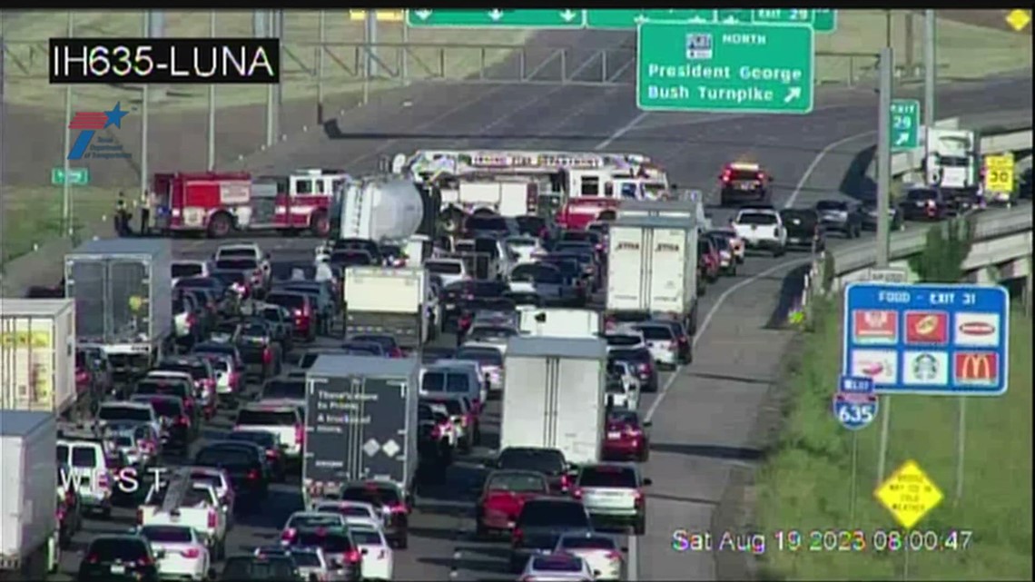 Fatal crash shuts down I-635 Saturday morning, police say | wfaa.com