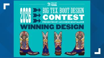 State Fair of Texas reveals winner of 2026 Big Tex Boot Design Contest ...