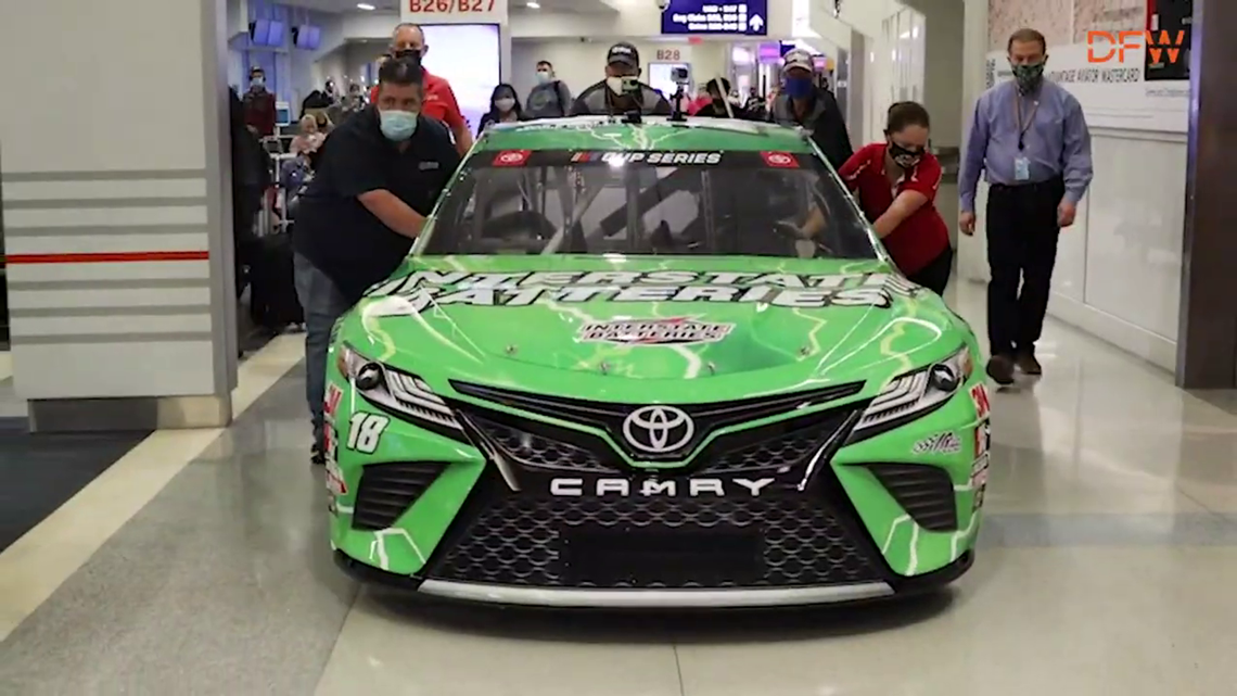 2021 NASCAR All-Star race: Stock car rolls into DFW airport | wfaa.com