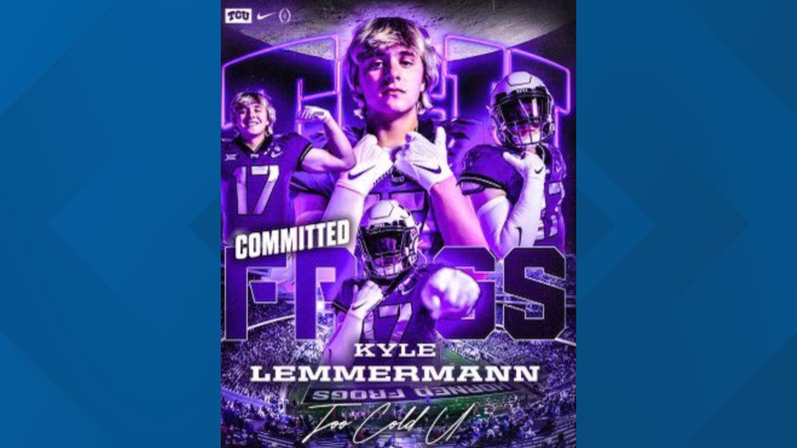 Kyler Lemmermann commits to TCU Horned Frogs | wfaa.com
