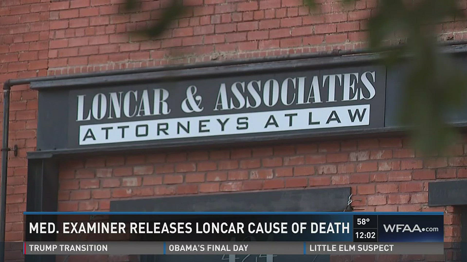 Medical examiner: Loncar died of 'toxic effect of cocaine' | wfaa.com