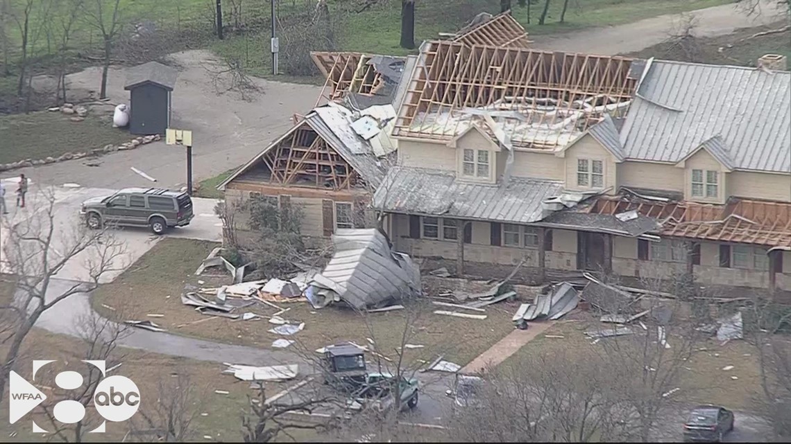 Texas tornado: Raw aerials of Wise County damage | wfaa.com