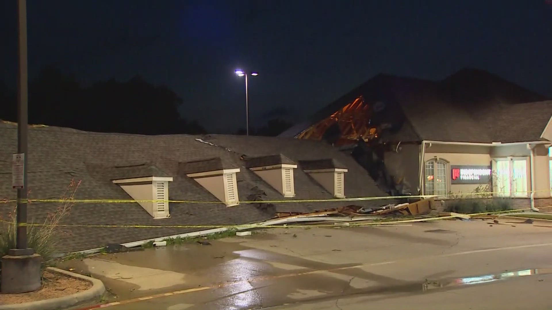Collin County bank collapses after storms roll through North Texas ...