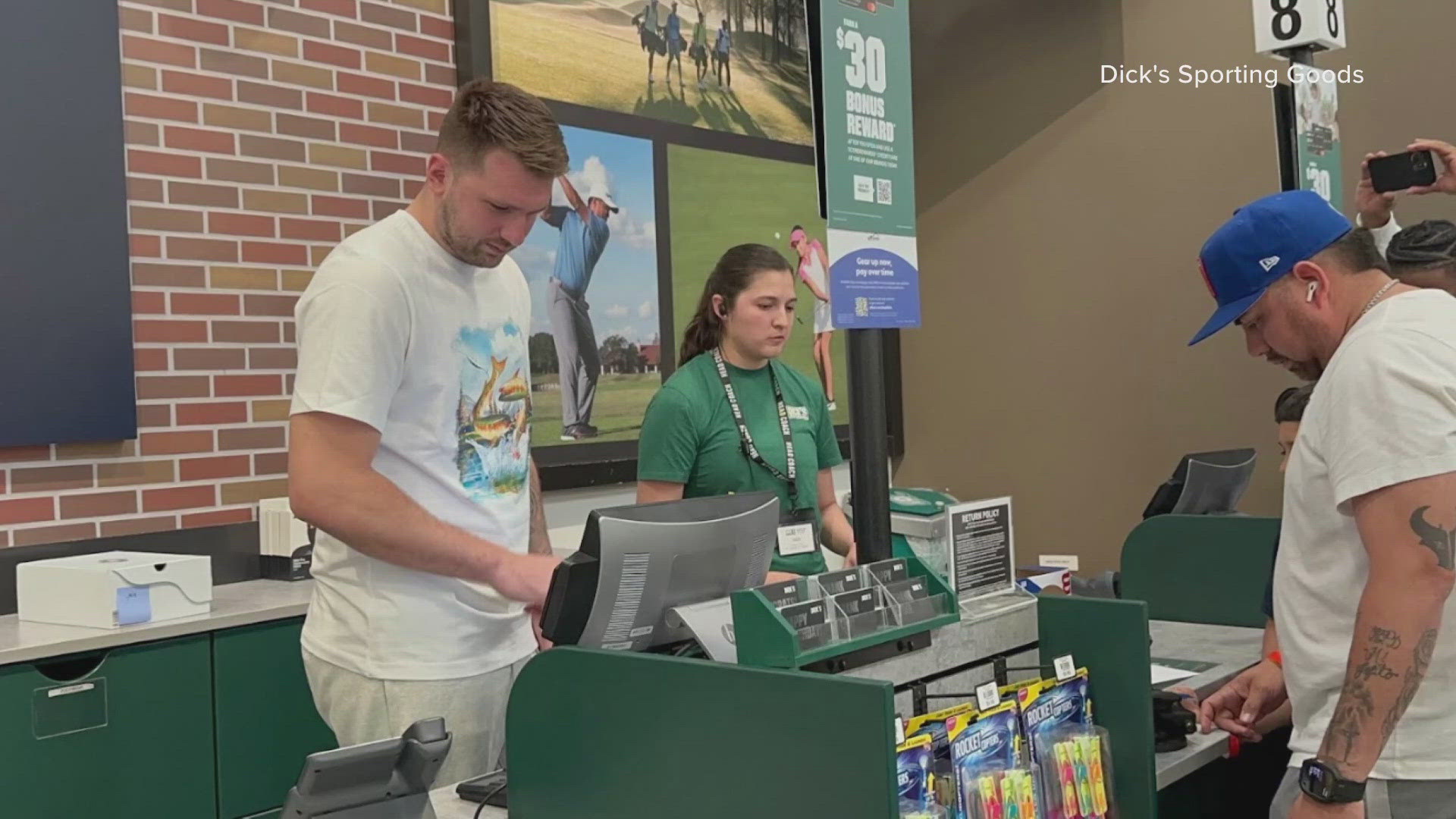 Luka Doncic surprises fans at Dallas Dick's Sporting Goods store | wfaa.com