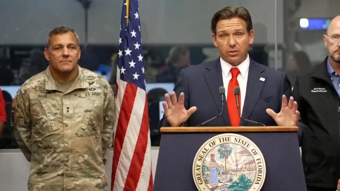 Gov. Ron DeSantis gives update on Hurricane Helene before it makes ...