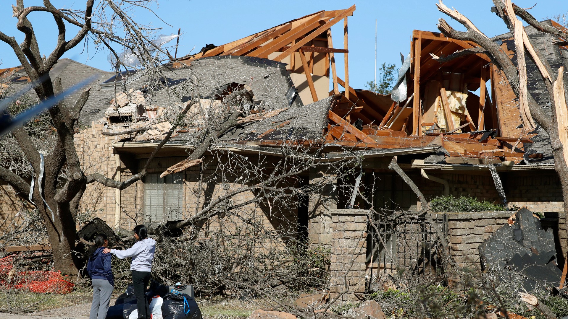 Home destroyed, but dishes left intact: Neighborhood hit hard by Dallas ...