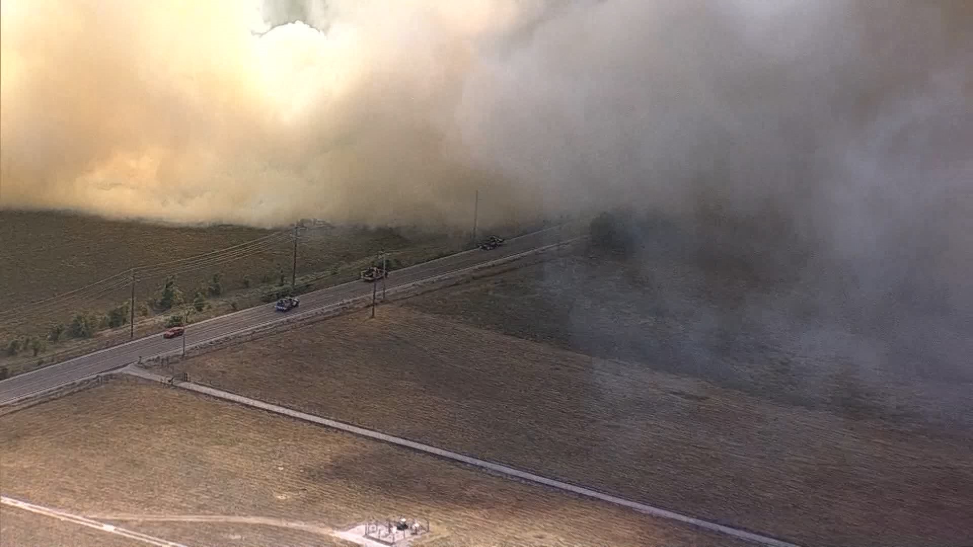 Fort Worth grass fire burning near Bonds Ranch and Saginaw | wfaa.com