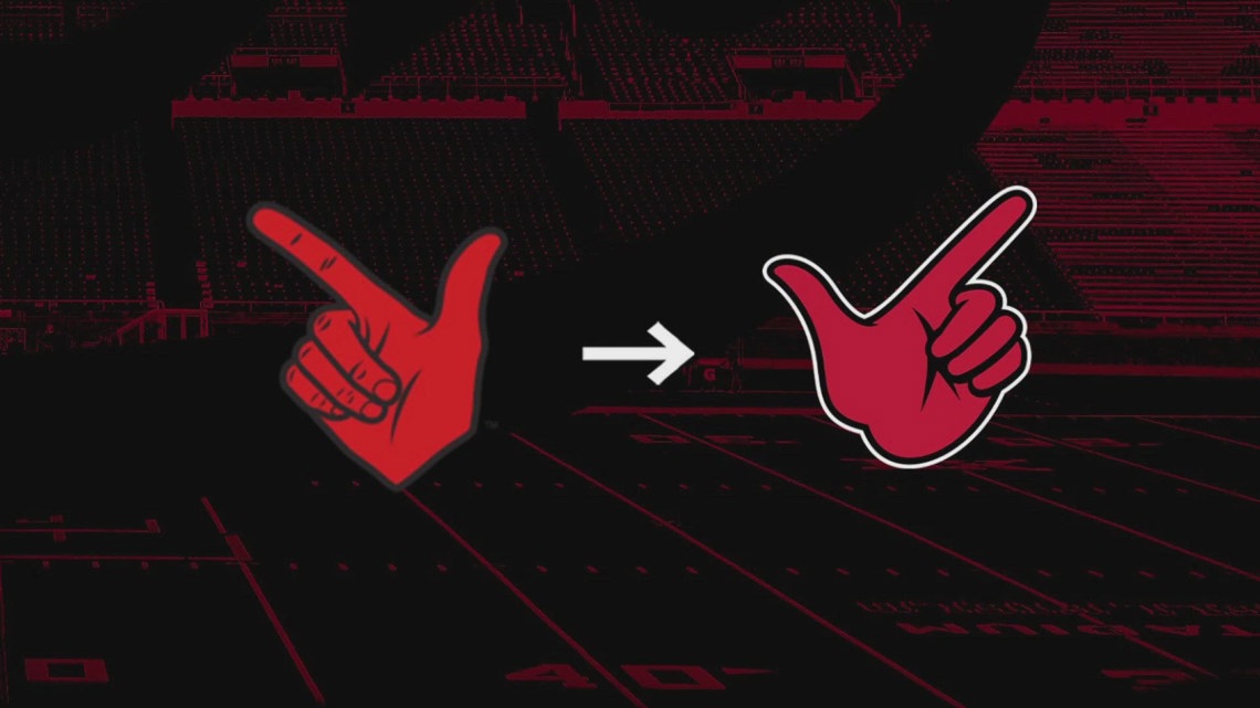 Texas Tech unveils new logo and new Red Raider guns up symbol | wfaa.com