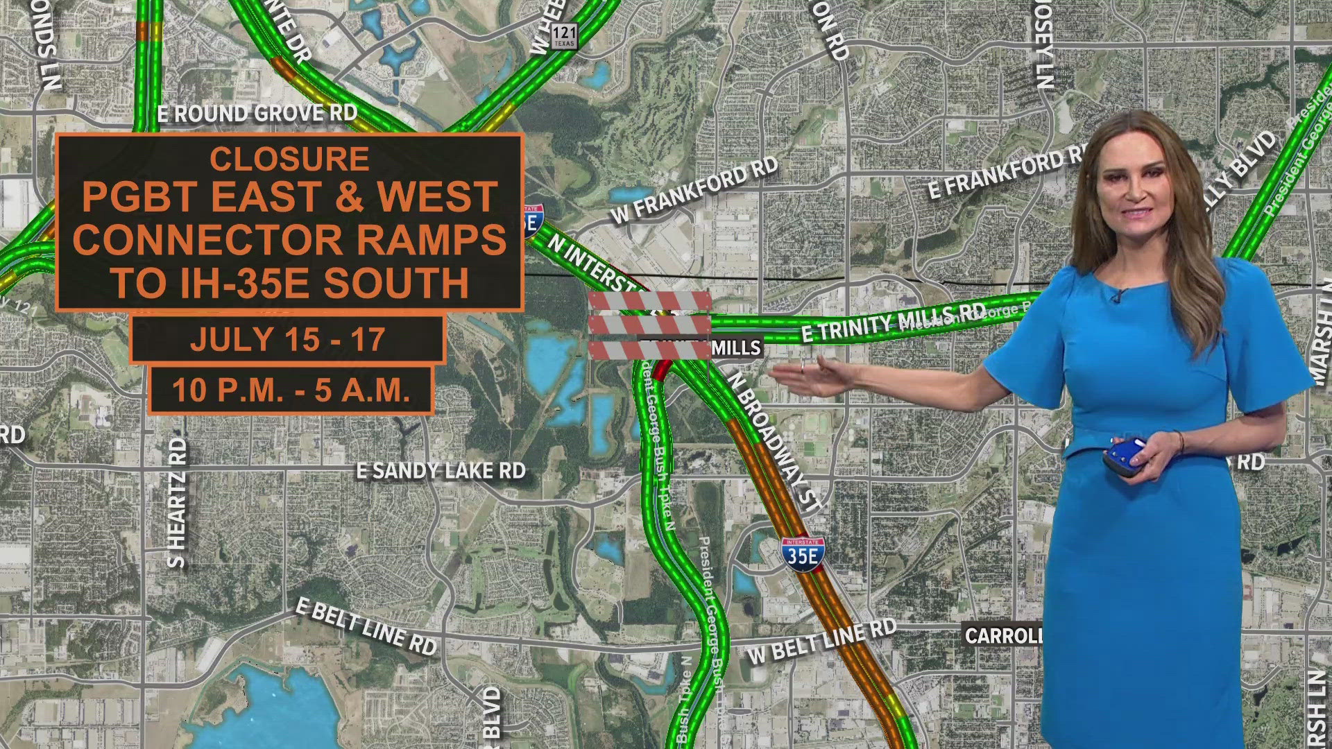 Overnight ramp closure impacts North Texas drivers | wfaa.com