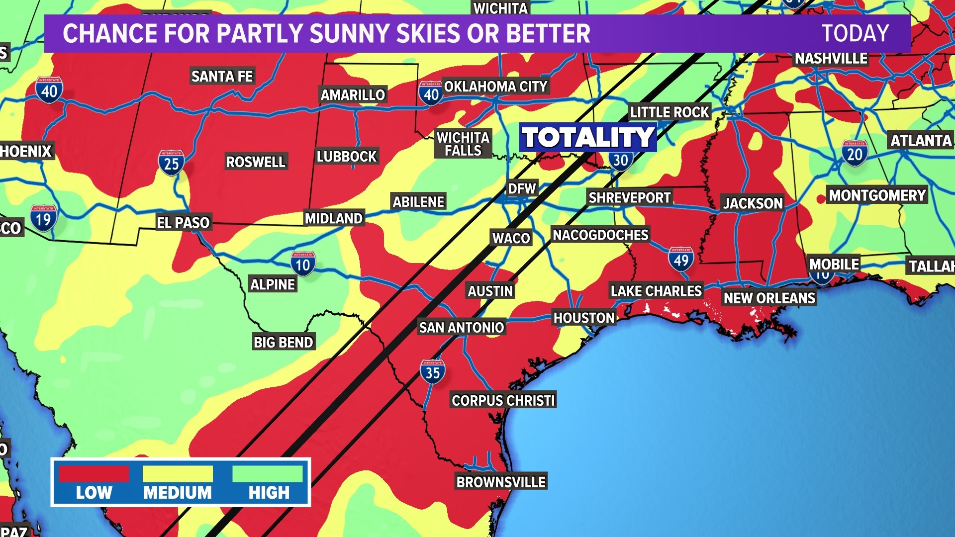 DFW Weather: Forecast for April 8 total solar eclipse | wfaa.com