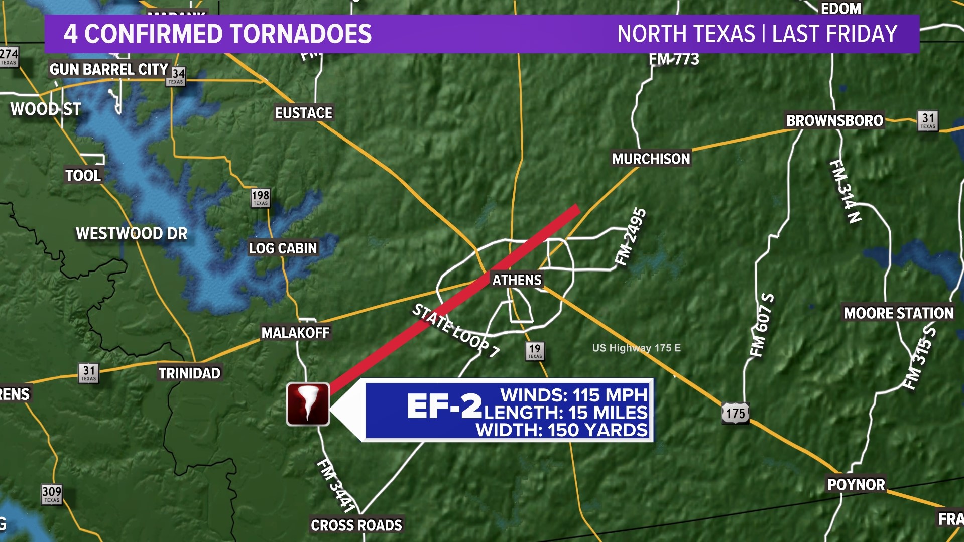 North Texas tornadoes: What we know about each one Friday | wfaa.com