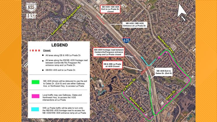 Dallas Texas traffic: I-635 construction and closures update | wfaa.com