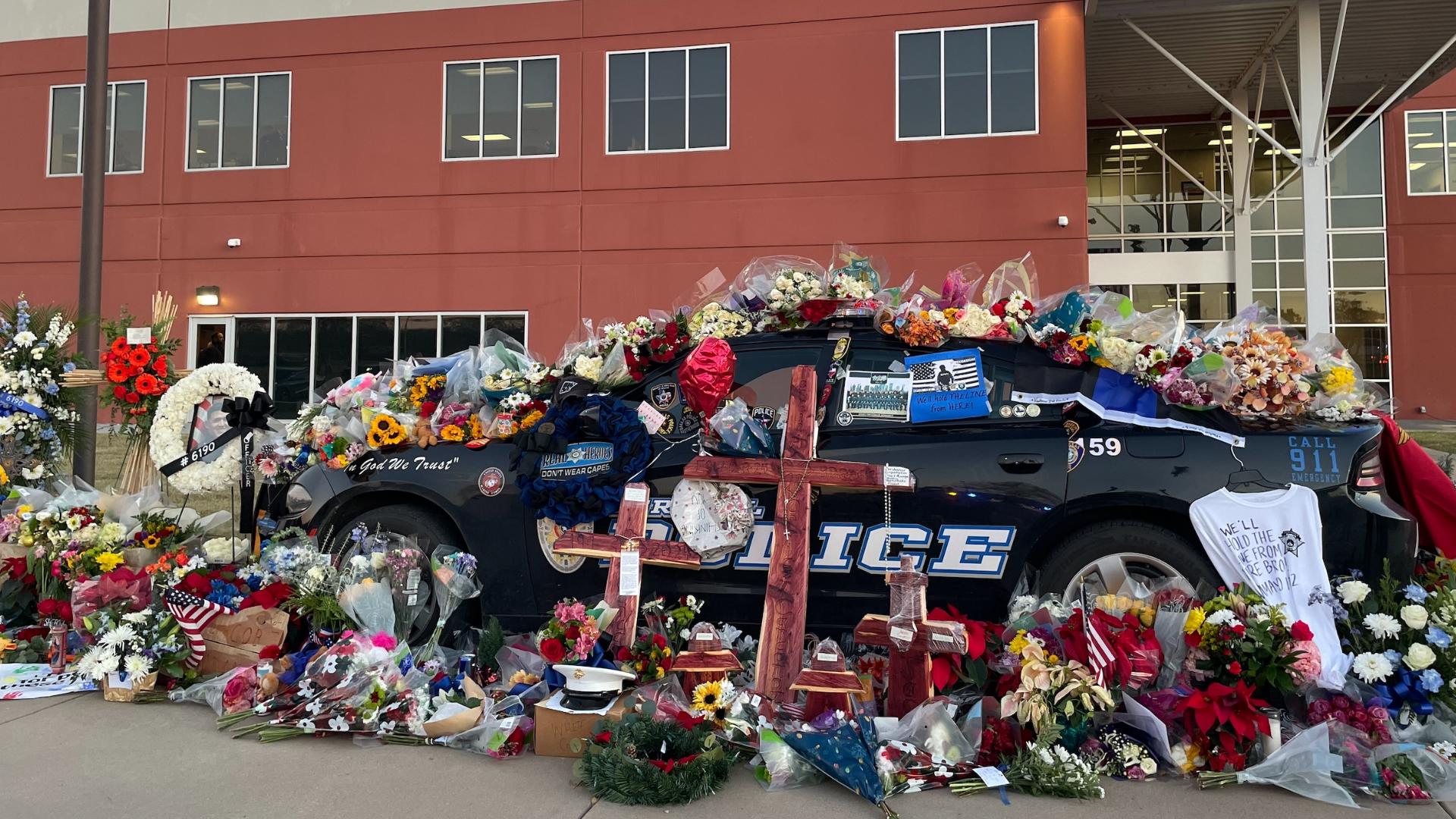 Community honors the life of Terrell Police Officer Jacob Candanoza ...