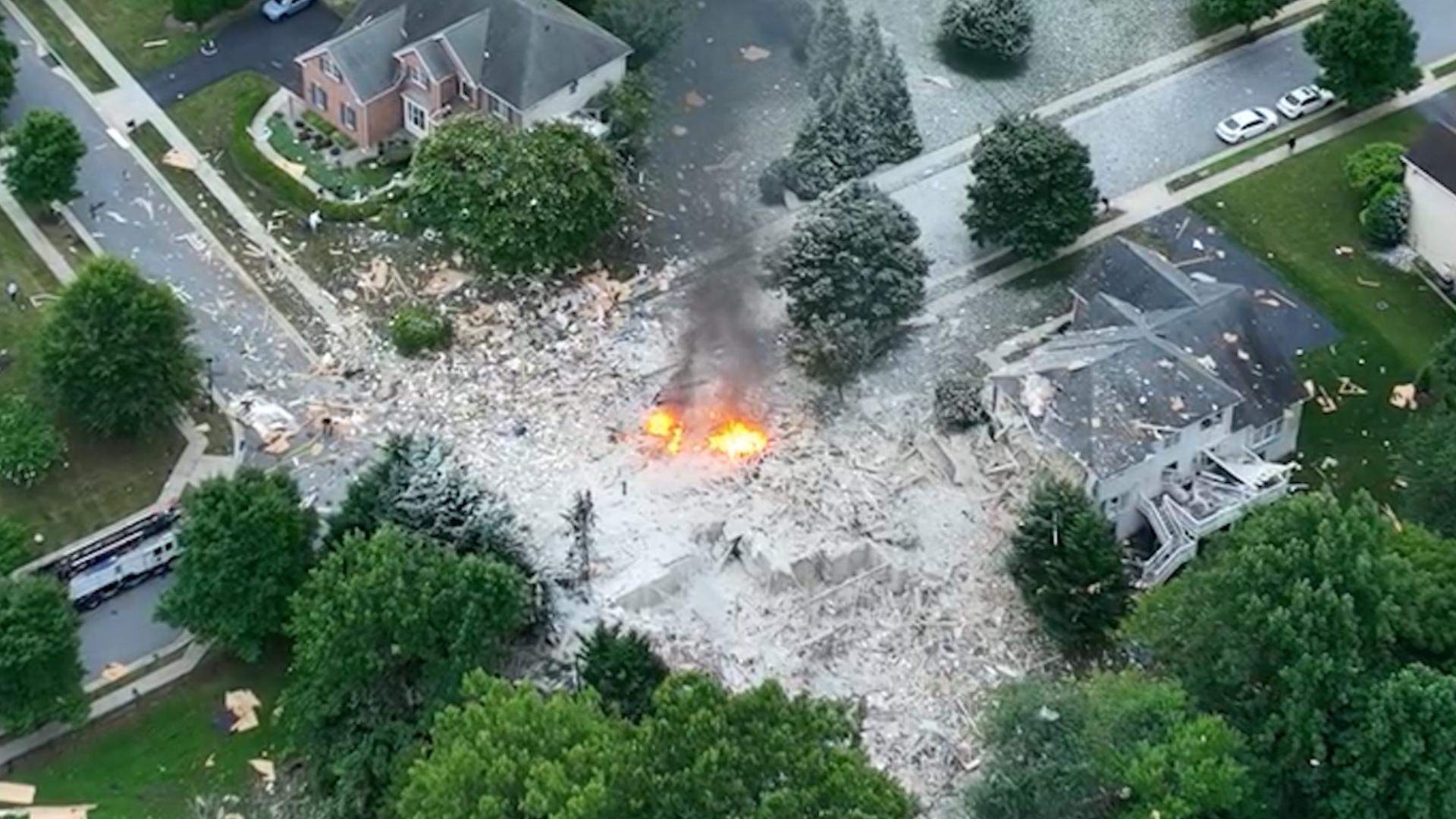 Video captures explosion and aftermath of Maryland home explosion ...