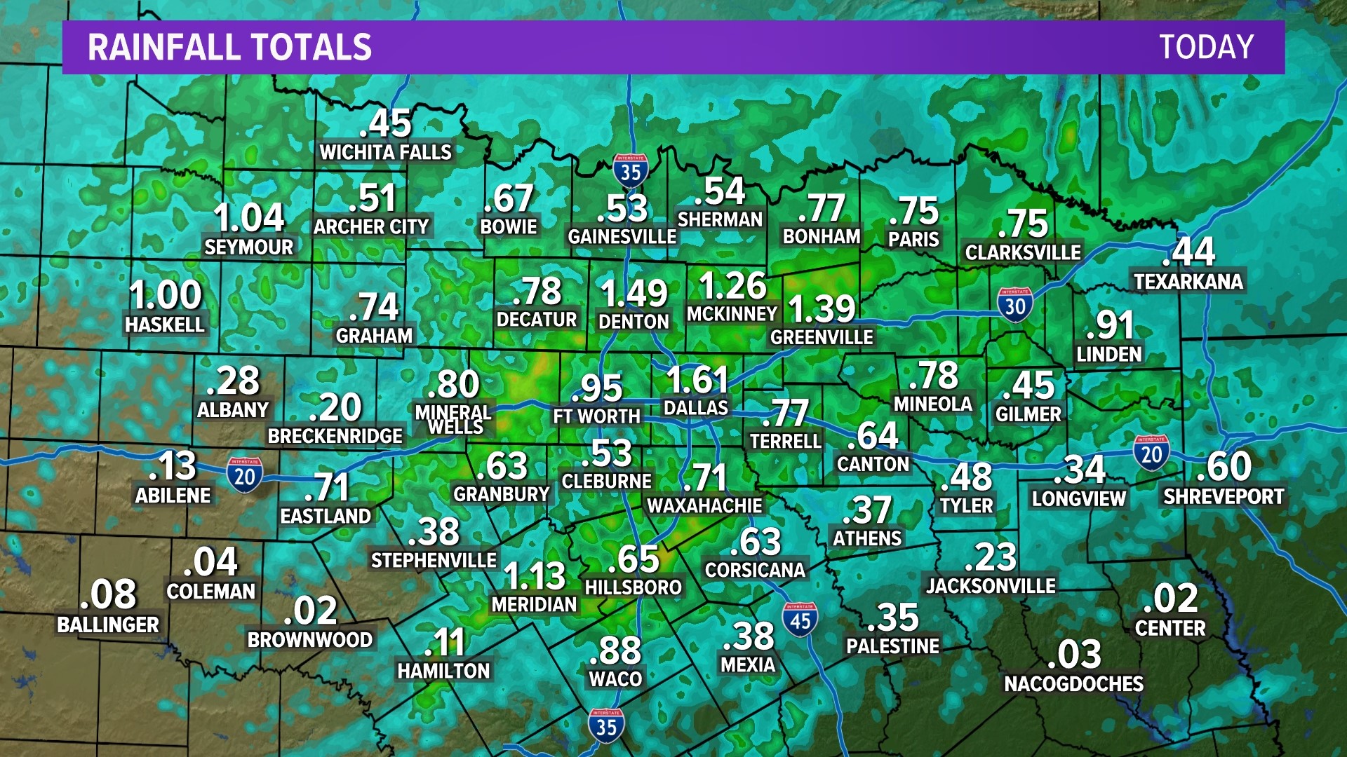DFW WFAA weather forecast: Weekend rain timeline, storm chances | wfaa.com