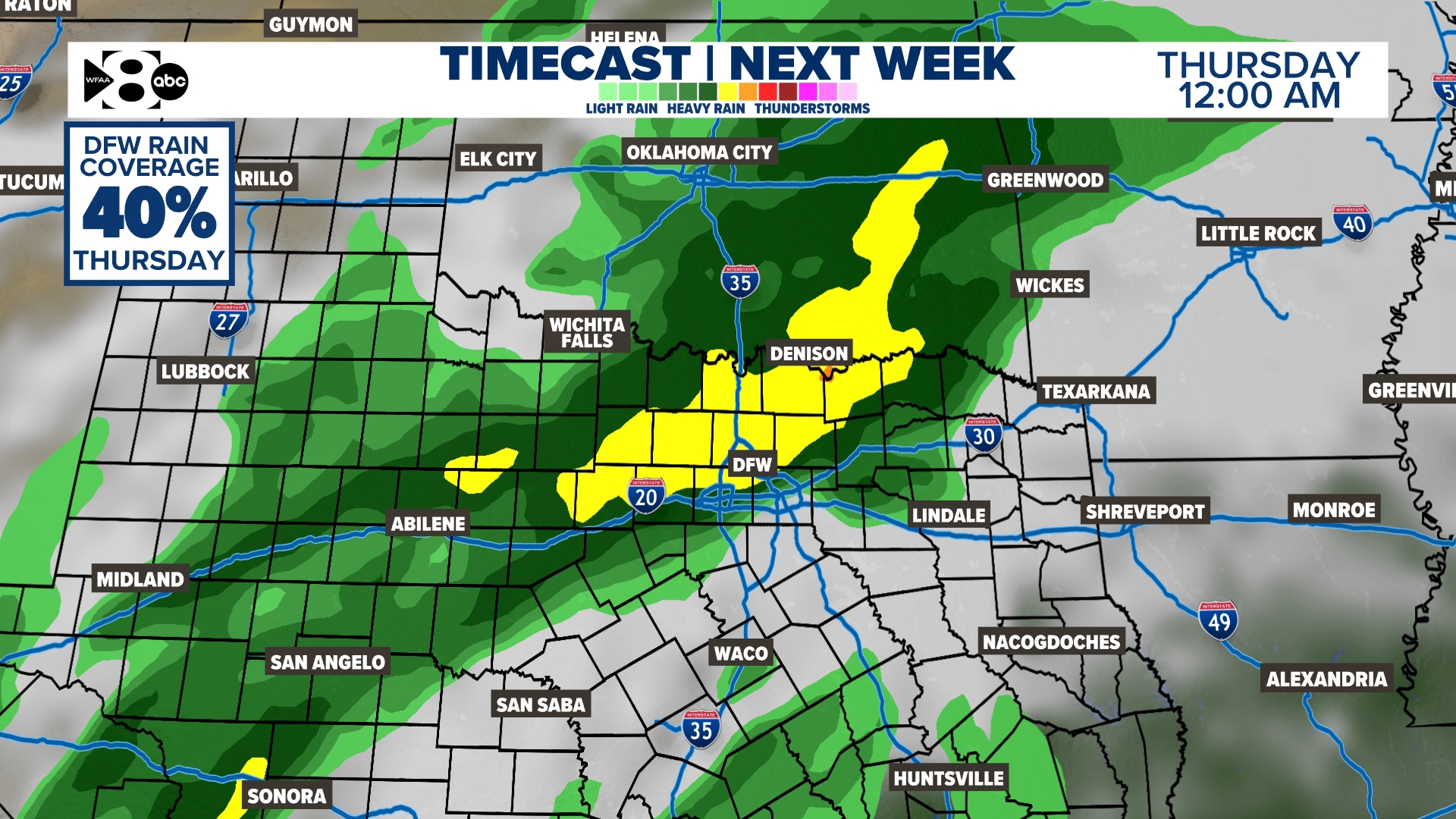 Rainfall next week | wfaa.com