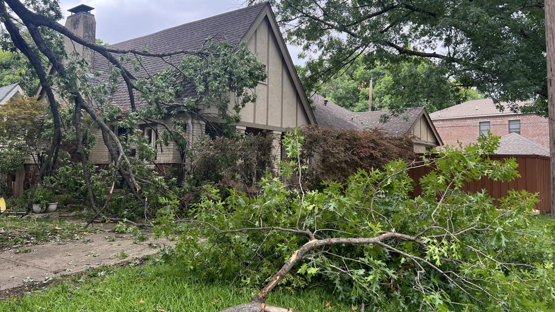Dallas residents cleaning up damage from Sunday storms | wfaa.com