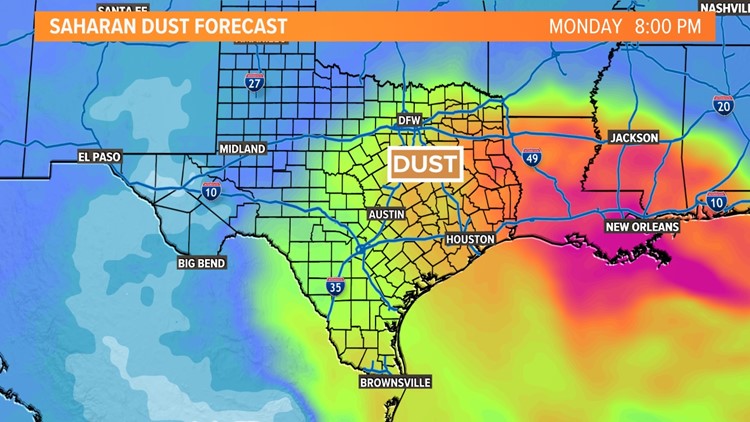 Why is it so dusty in North Texas? What is Saharan Dust? | wfaa.com