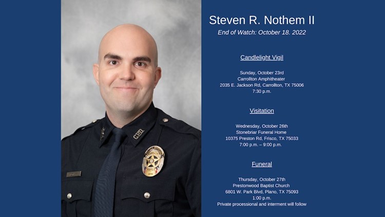 Services for Carrollton officer killed in crash announced | wfaa.com