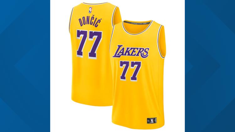 NBA releases Luka Doncic's LA Lakers jersey | wfaa.com
