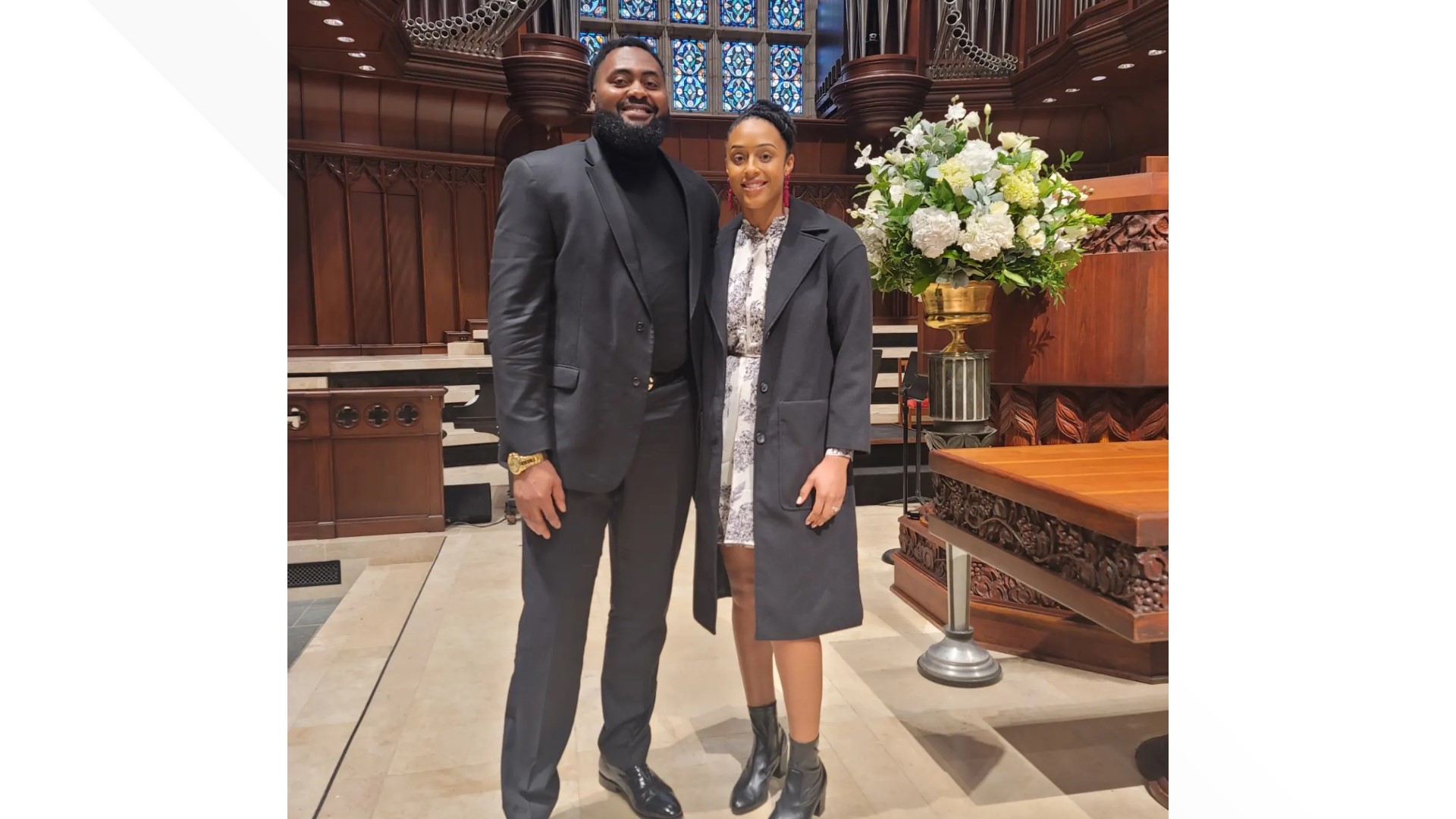 PHOTOS: TCU OL Obinna Eze writes poetry about life, wife, family | wfaa.com