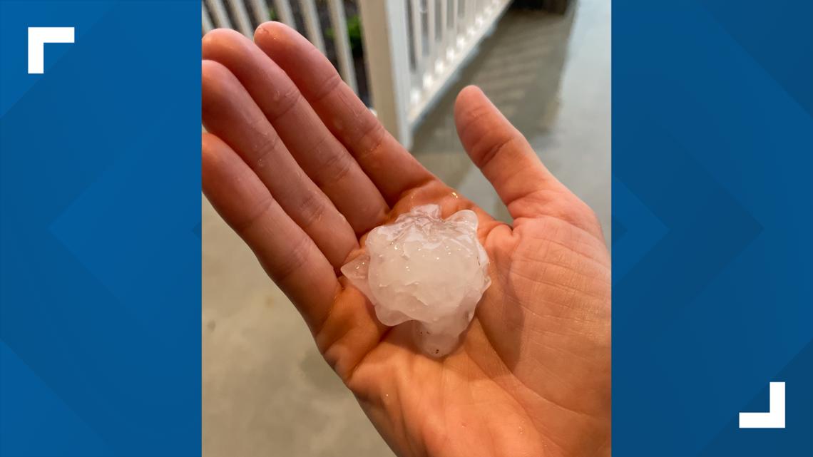 Golf ball-size hail and high winds hit North Texas Monday night | wfaa.com