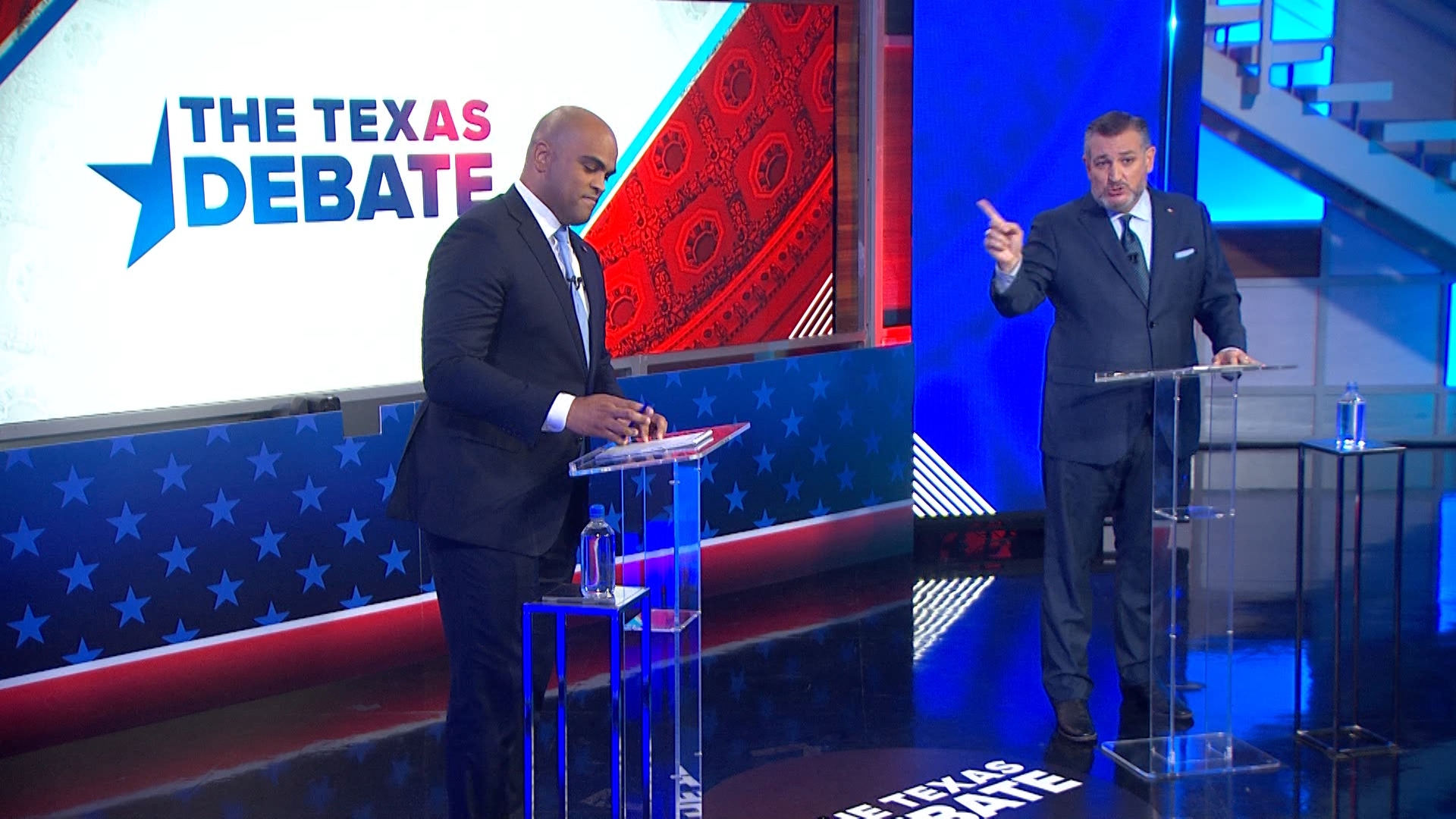 Ted Cruz and Colin Allred answer questions about transgender athletes ...