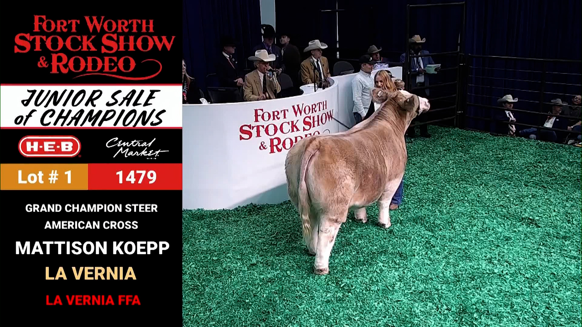 Fort Worth Stock Show Grand champion steer sells | wfaa.com