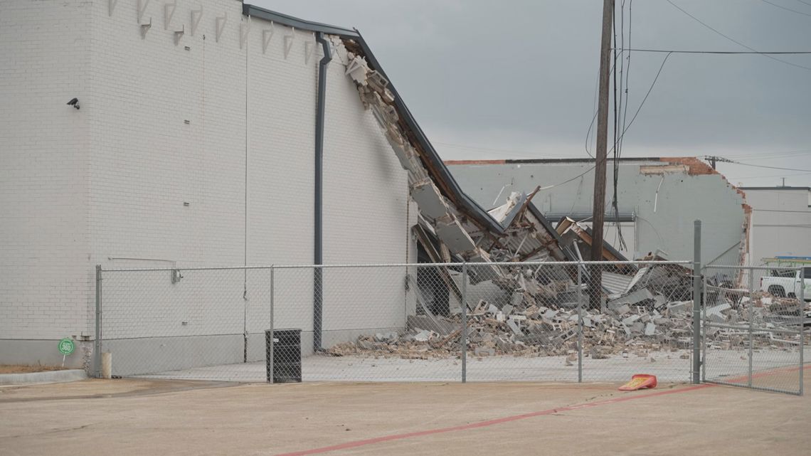Storm damage in Garland collapses metal building as North Texas braces ...