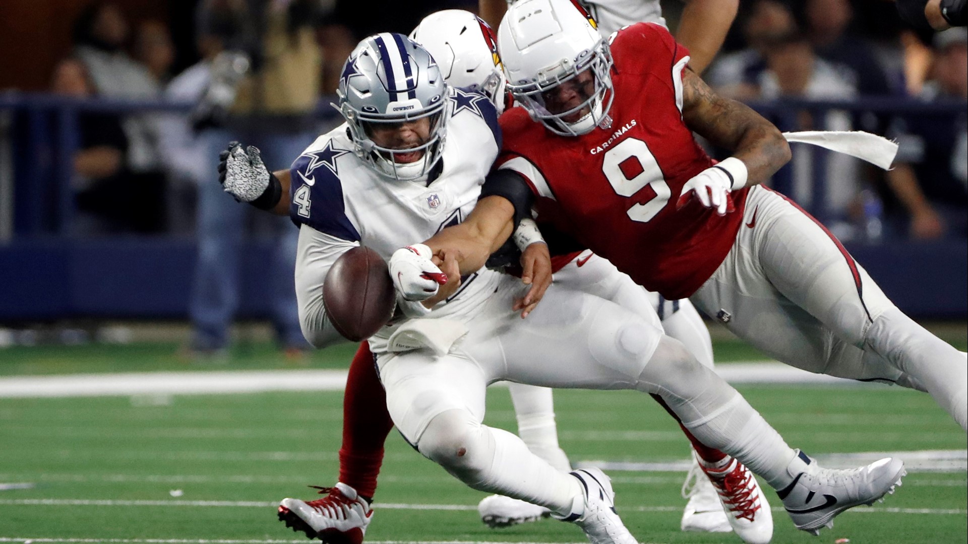 Dallas Cowboys lose to Arizona Cardinals 25-22 | wfaa.com