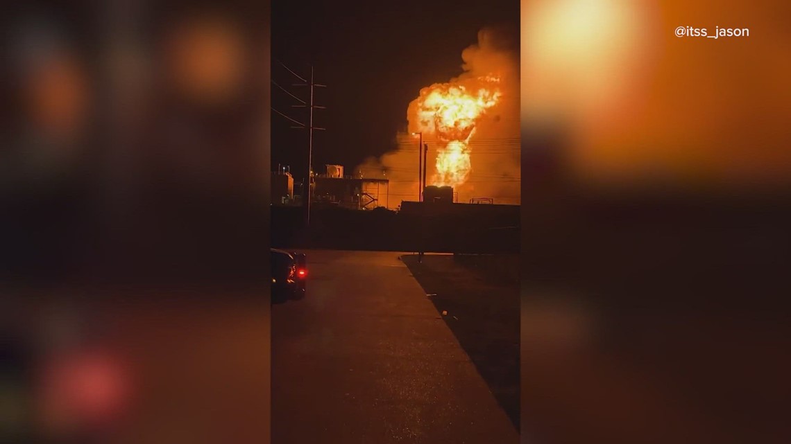 New video, witness speaks on Garland, TX paint factory fire | wfaa.com