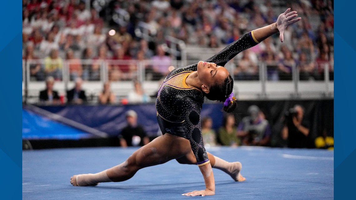 LSU gymnastics advances to finals in NCAA women's championship | wfaa.com