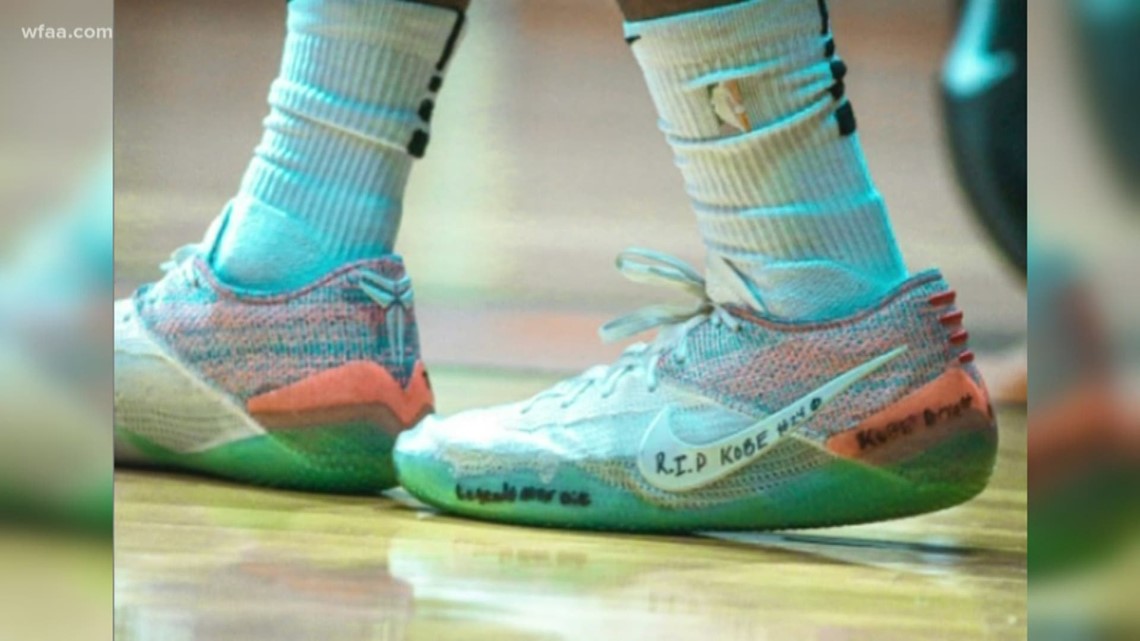 Lancaster senior Mike Miles gives 'Kobe' sneakers to young fan on ...