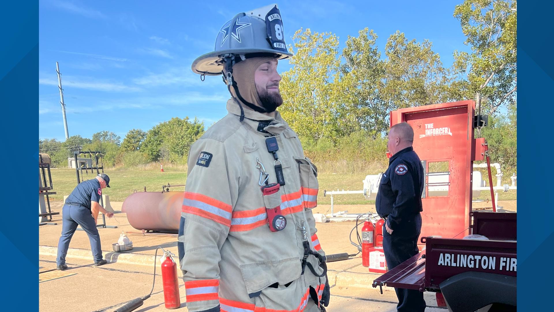 Cowboys Jake Ferguson fights turkey fryer fire | wfaa.com