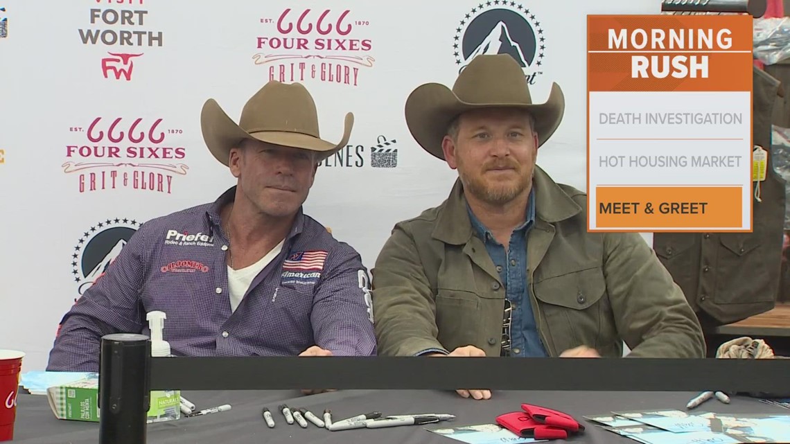 Two 'Yellowstone' stars sign autographs for fans at Fort Worth Stock ...