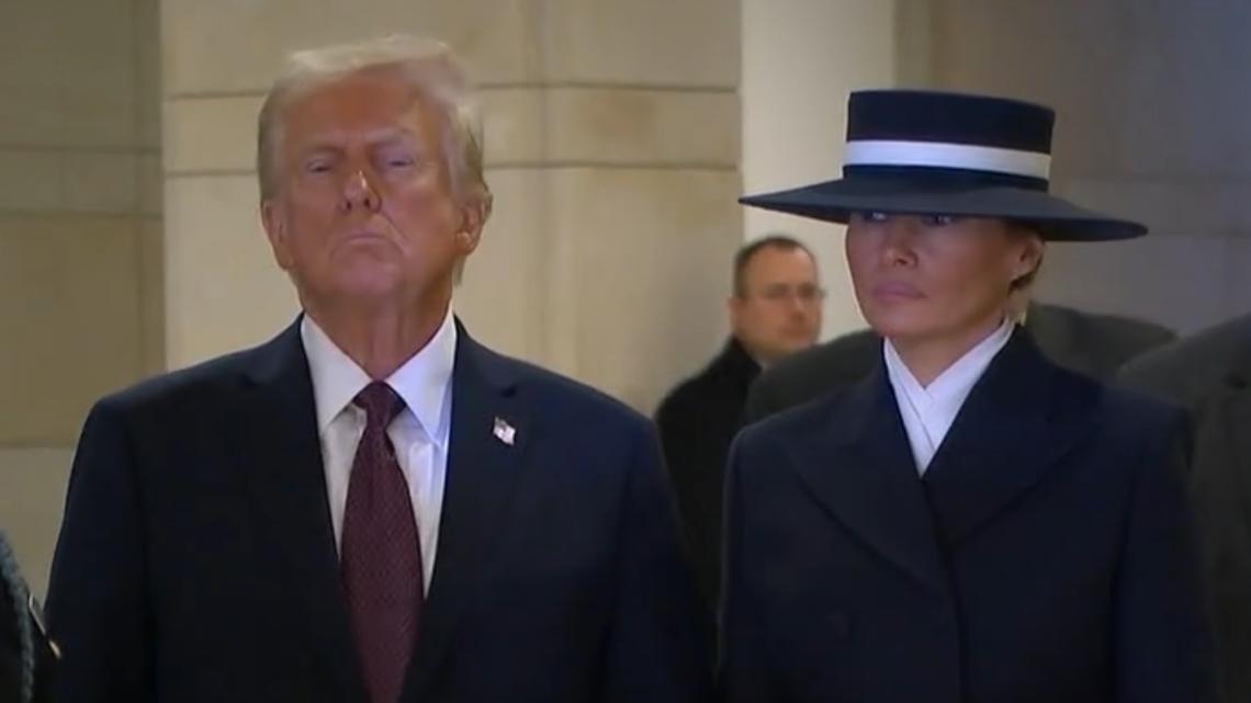 President Donald Trump participates in First Honors Ceremony (Jan. 20 ...