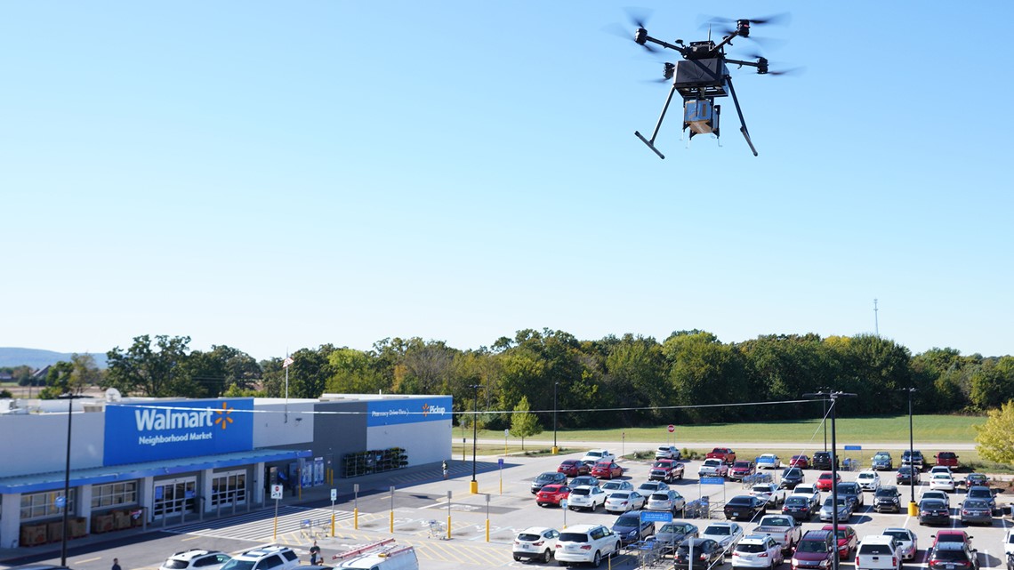 Wing, Walmart bringing drone grocery delivery to 2 NRH Walmarts | wfaa.com