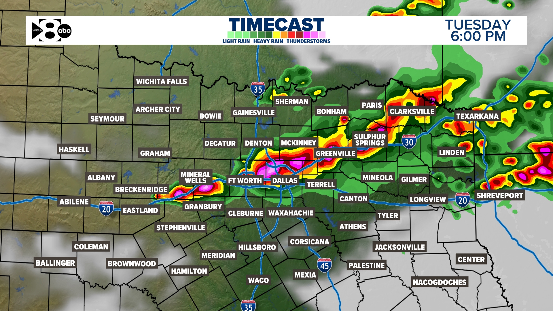 Storm Timecast | wfaa.com
