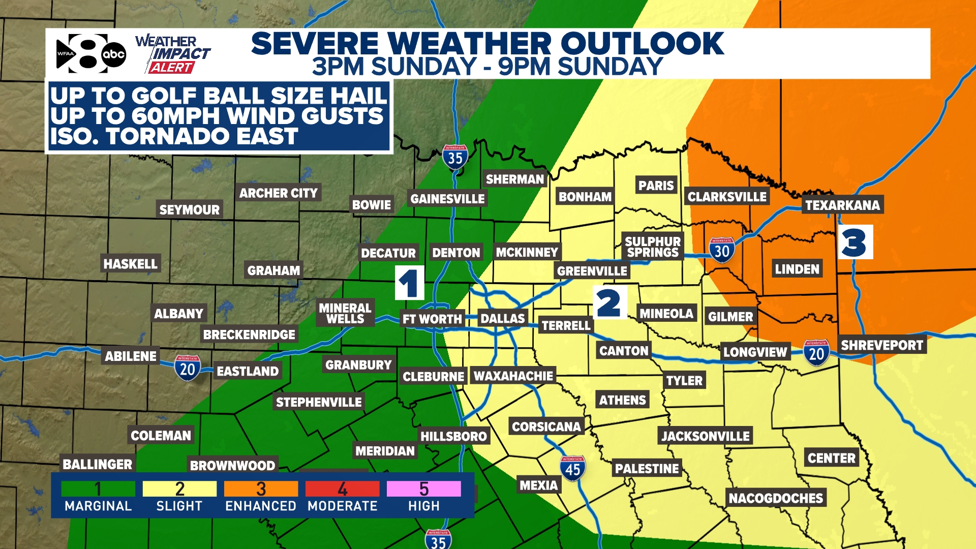 Weather Alert Days | Severe storms possible Saturday and Sunday | wfaa.com